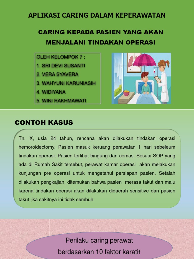 Aplikasi Caring Dalam Keperawatan: Caring Kepada Pasien Yang Akan ...