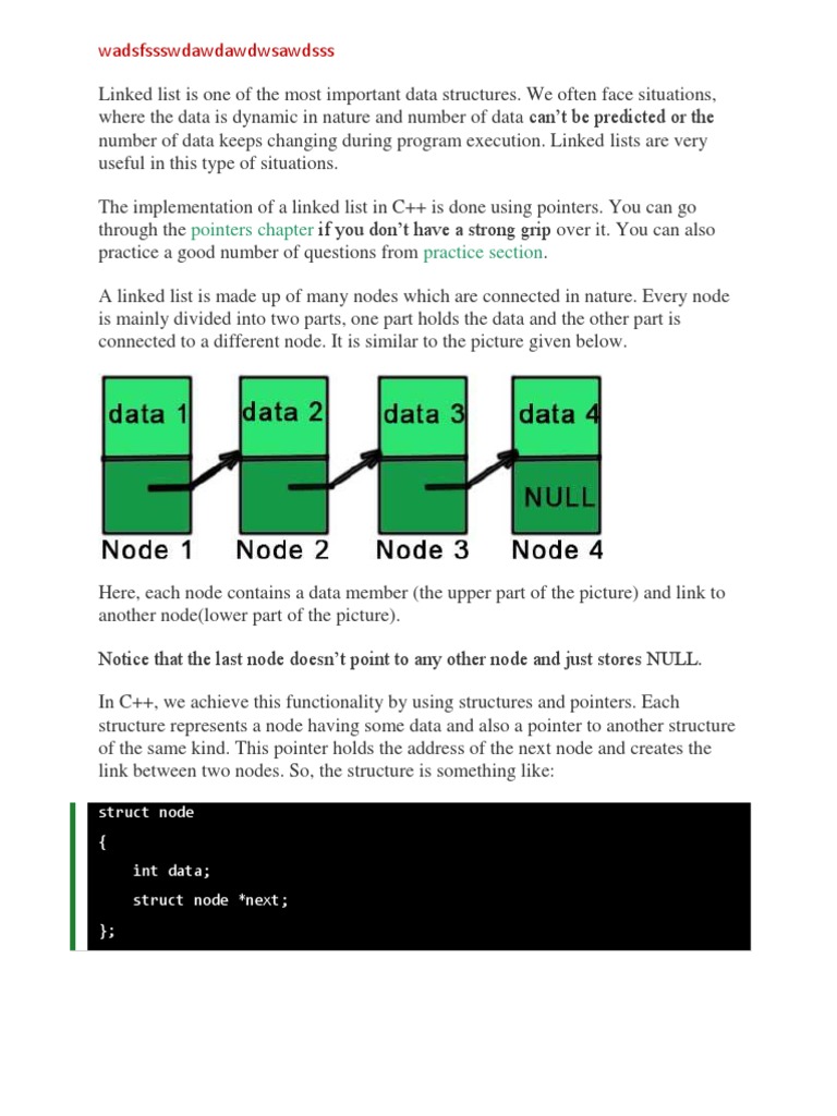 Pointers Chapter Practice Section: Wadsfssswdawdawdwsawdsss | PDF | Pointer (Computer ...