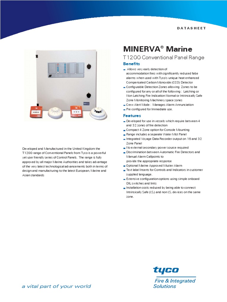 Minerva Marine: T1200 Conventional Panel Range | PDF | Relay ...