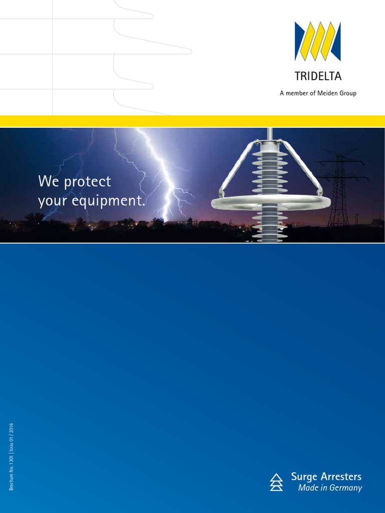TRIDELTA Surge Arresters Brochure | PDF | Insulator (Electricity ...