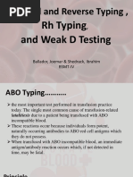 SOPs For Blood Grouping | PDF | Blood Type | Blood Plasma