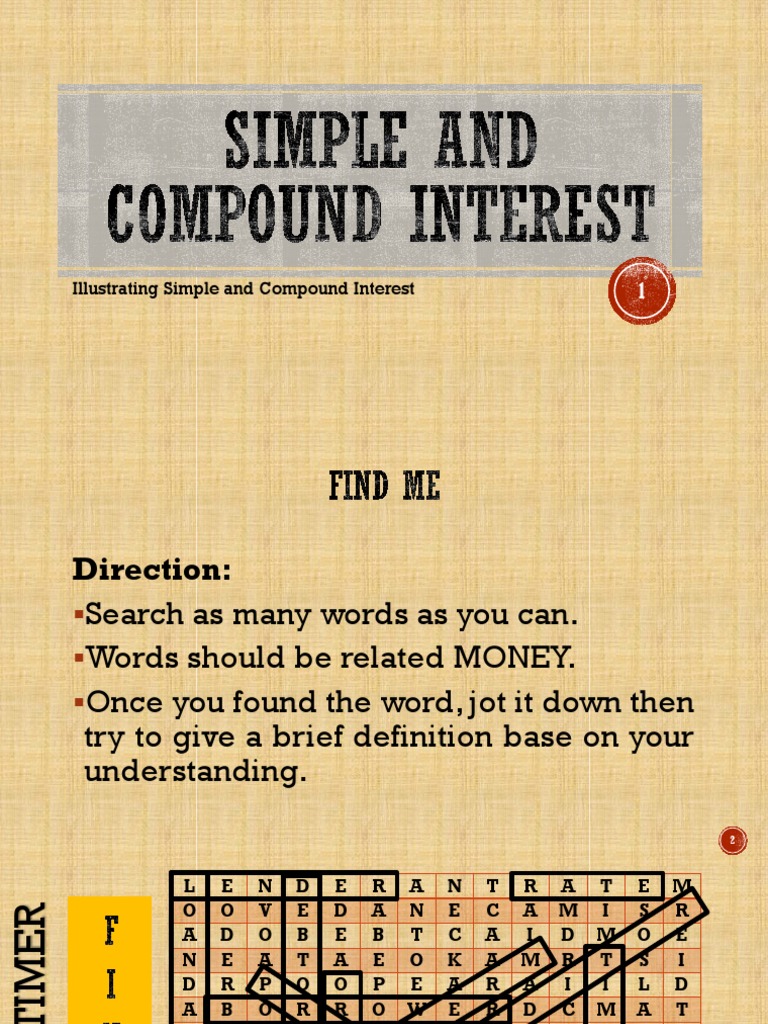 Lesson 23 Simple and Compound Interest | PDF | Interest | Loans
