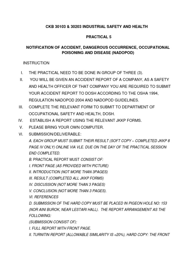 Practical 5 CKB 30103 Nadopod Rev 0 July 2019 | PDF