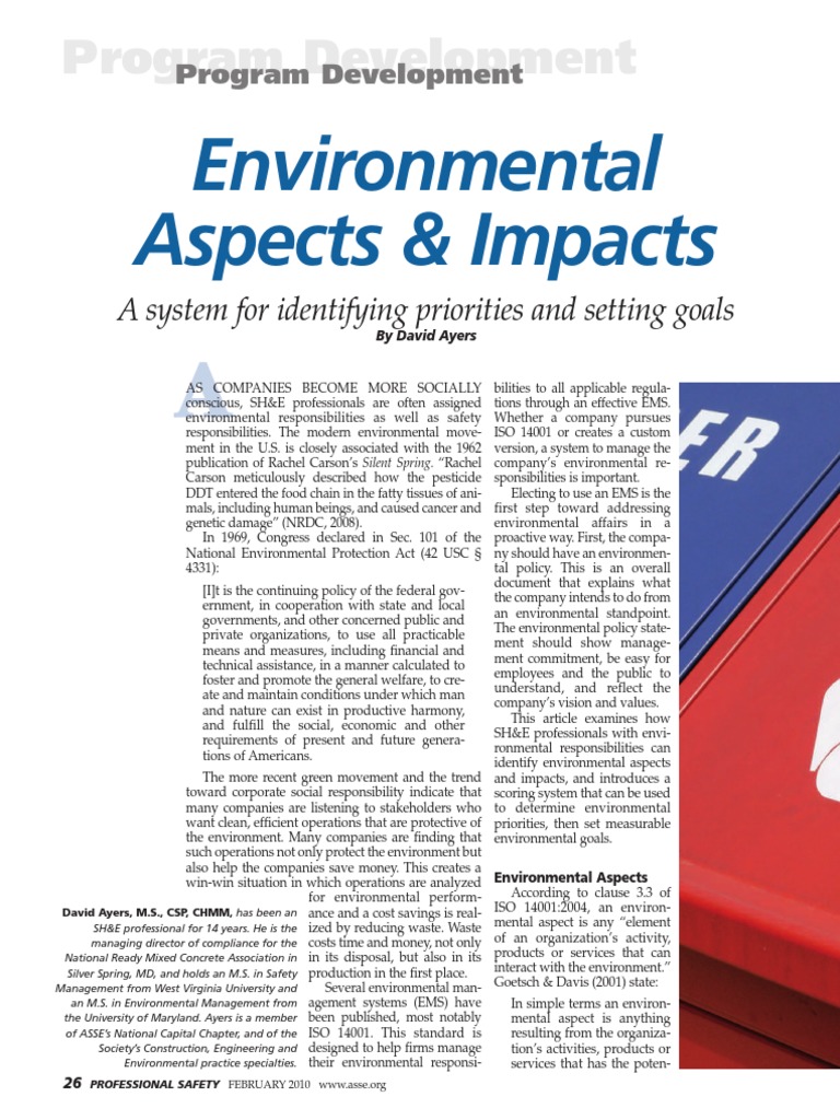Aspect Impact StudyF1Ayers - 0210Z | PDF | Recycling | Waste