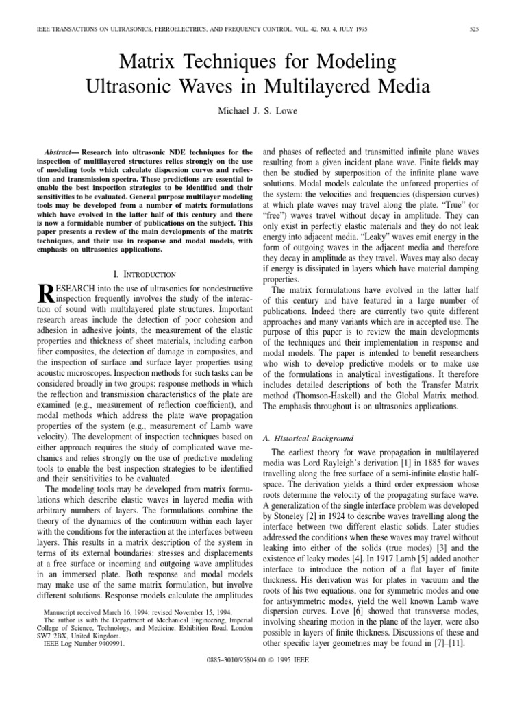 Ref42 - Global Matrix Method | PDF | Normal Mode | Waves
