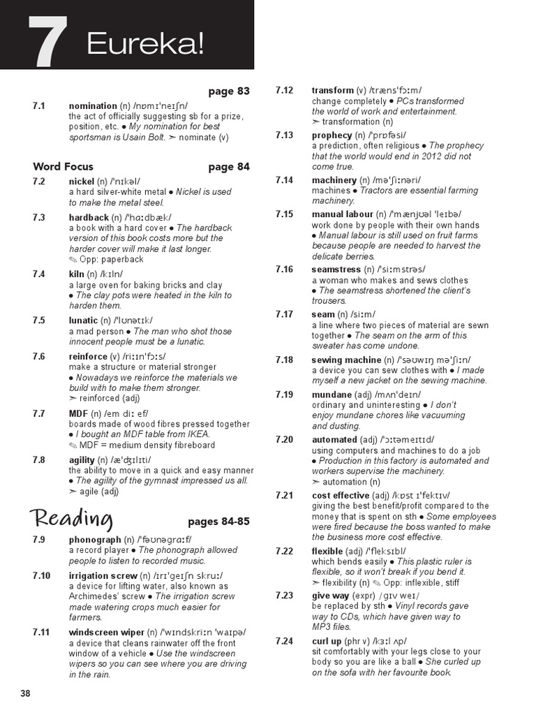 C1 Wordlist Unit 7 | PDF | Corrosion | Density
