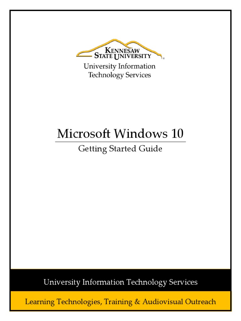 0742 Windows 10 Getting Started | PDF | Icon (Computing) | Usb Flash Drive