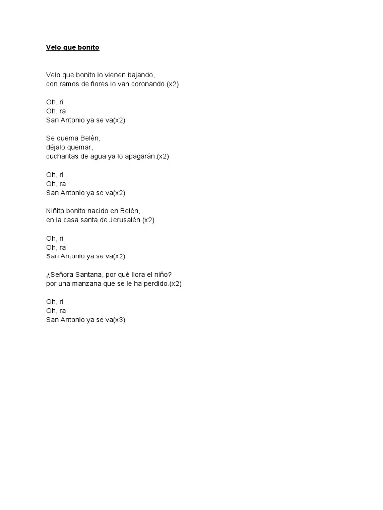 Velo Que Bonito-3 PDF | PDF