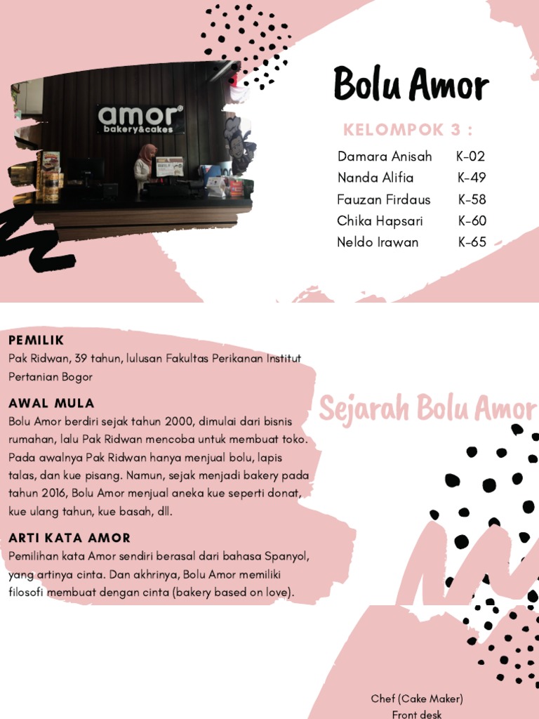 Daftar Harga Bolu Amor dan Menu Kue | PDF