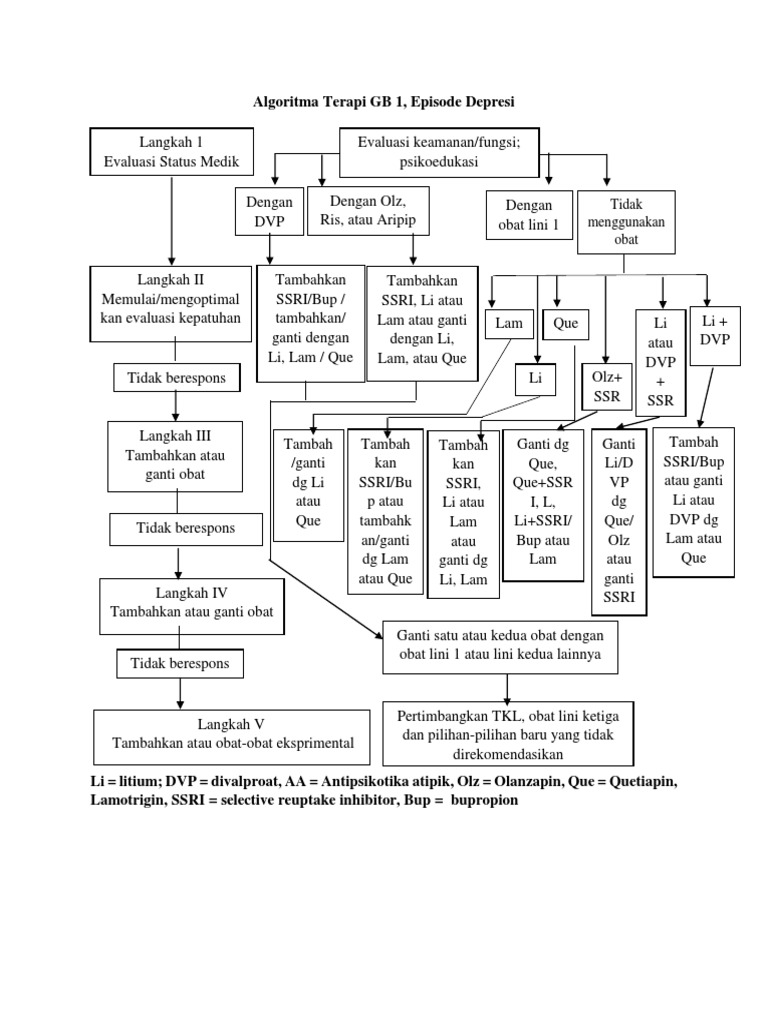 Algoritma Terapi Depresi Mayor | PDF | Kesehatan Holistik