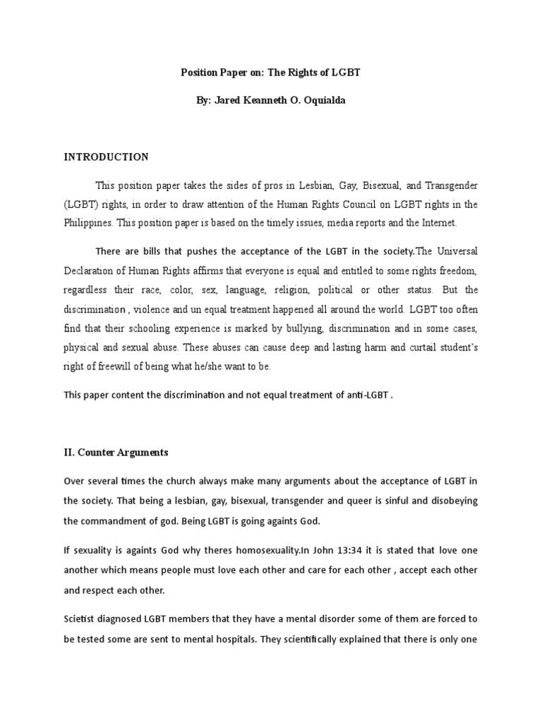 Advocating LGBT Rights in the Philippines | PDF | Homosexuality | Lgbt