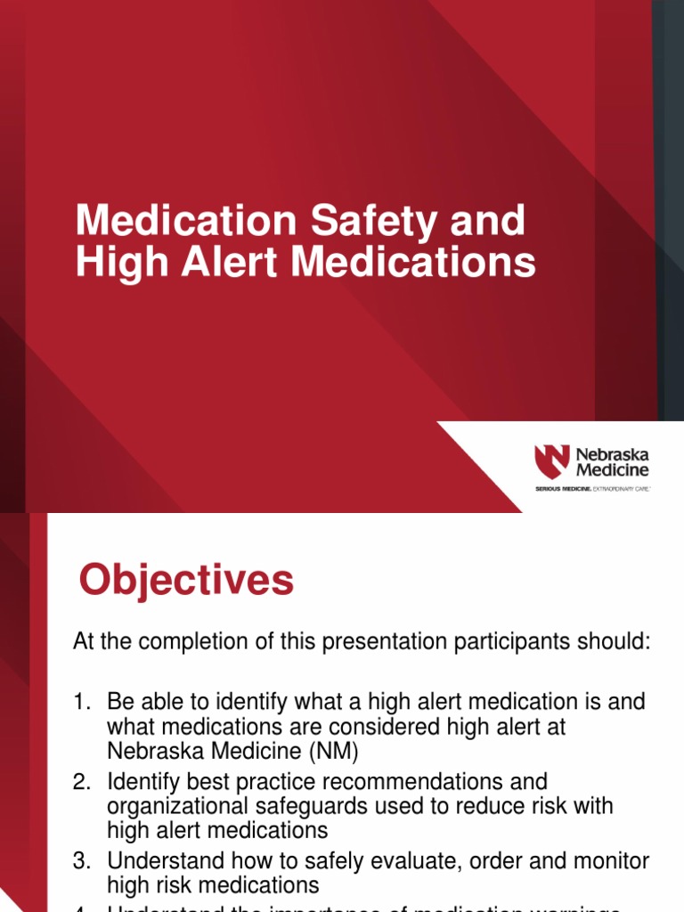 MSD High Risk Medications Inpatient Setting | PDF | Diabetes Management ...
