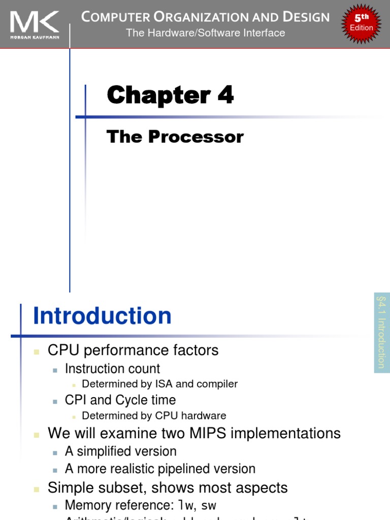 Chapter - 04 Mips Assembly Data Path | PDF | Central Processing Unit | Electronic Design