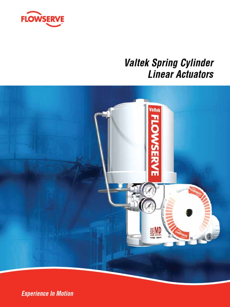 Valtek Spring Cylinder Linear Actuators: Experience in Motion | PDF | Actuator | Steel