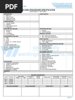 ASME IX Sample WPS GTAW SMAW | PDF | Welding | Construction