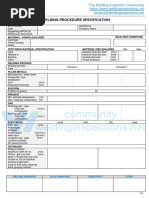 WPS Format For AWS D1.1 - PQR - SMAW | PDF | Welding | Construction