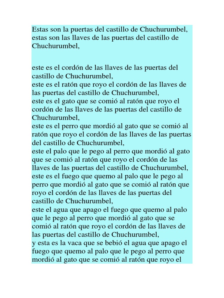 Estas Son La Puertas Del Castillo de Chuchurumbel | PDF | Estudios de ...