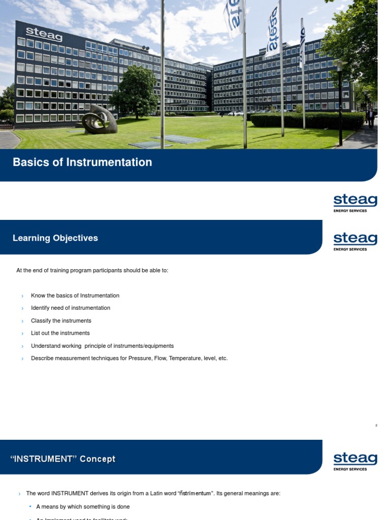 01 Basics of Instrumentation | PDF | Flow Measurement | Pressure ...