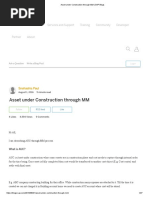 TCODE - AIAB AUC Settlement With Line Items | PDF | Accounting | Economics