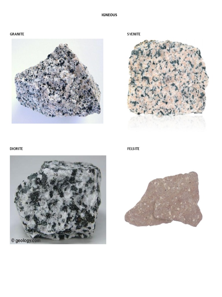 Common Rock Types Overview | PDF