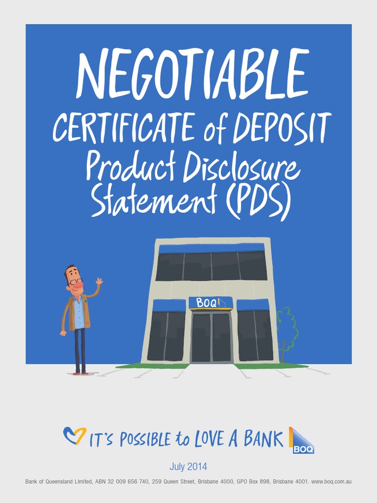 Understanding Negotiable Certificates of Deposit | PDF | Cheque | Banks
