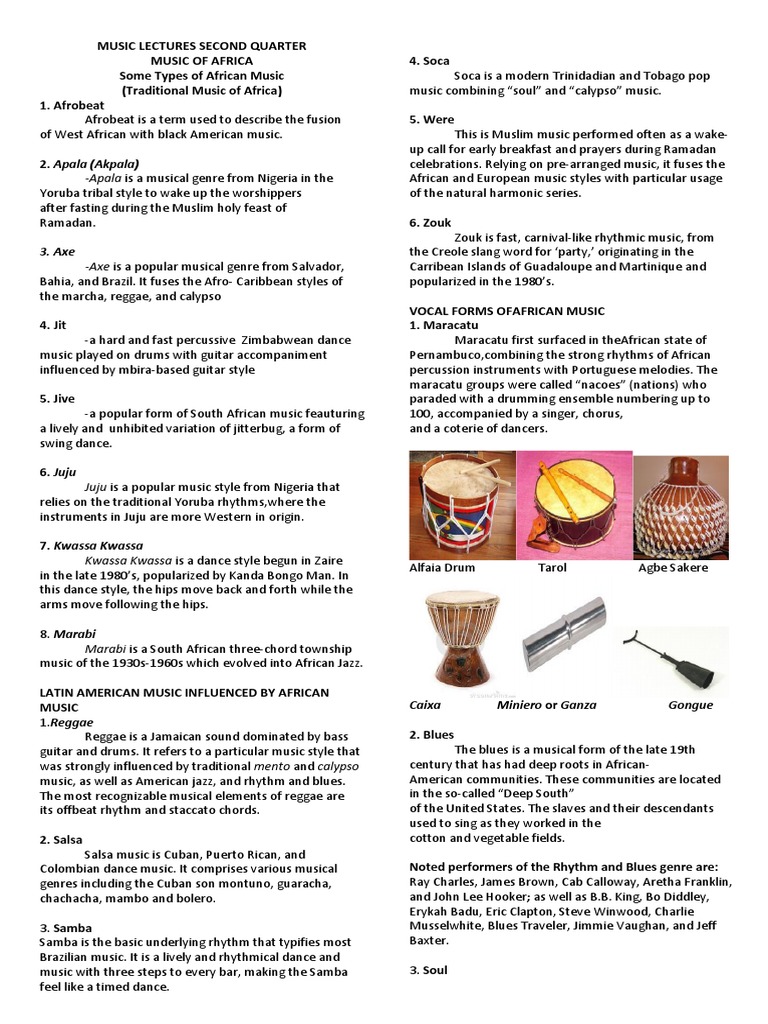 Apala Is A Musical Genre From Nigeria in The | PDF | String Instruments ...