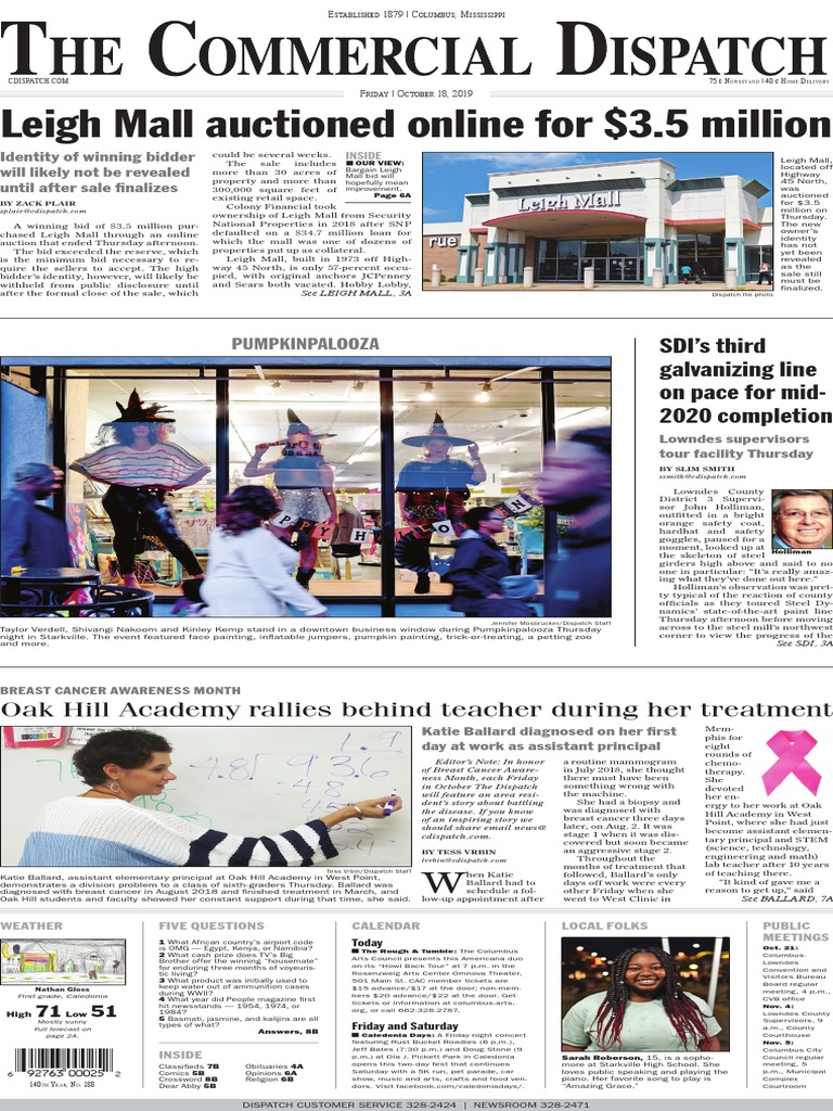 Commercial Dispatch Eedition 10-18-19 | PDF | Donald Trump | American ...