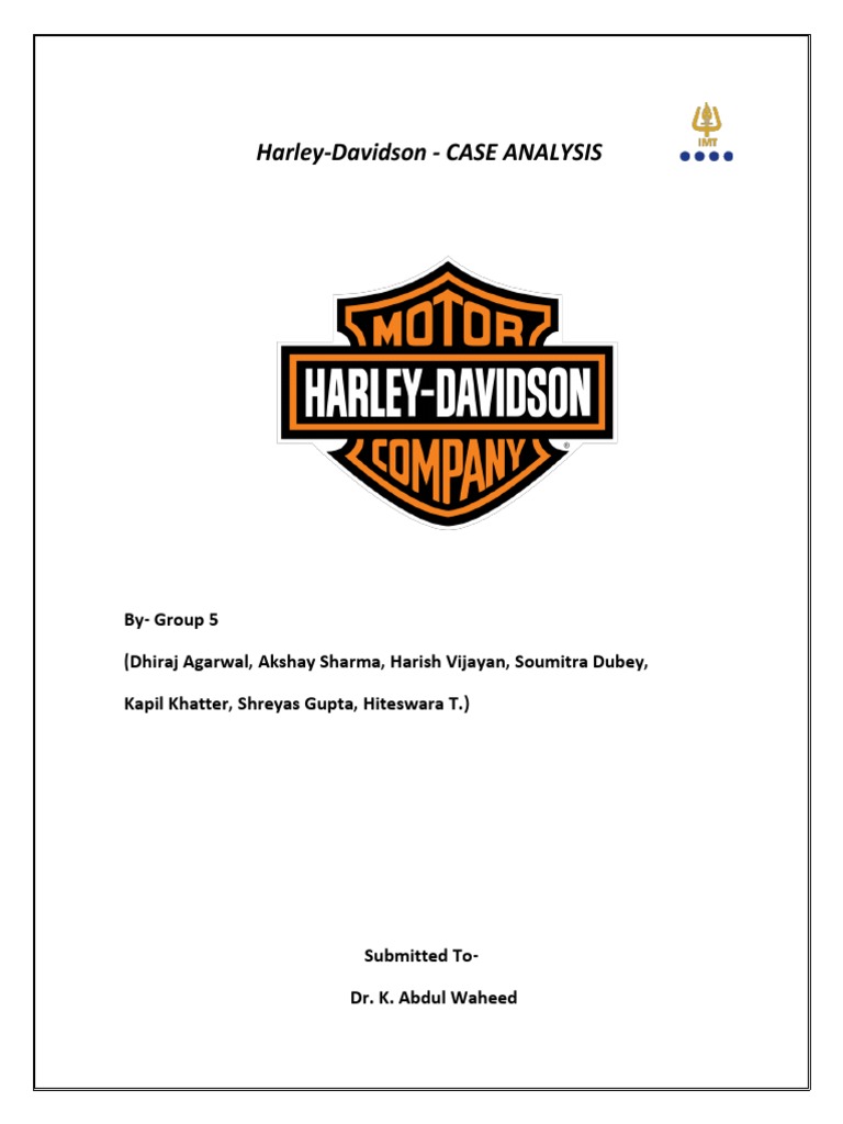 Harley-Davidson - CASE ANALYSIS | PDF | Harley Davidson | Business