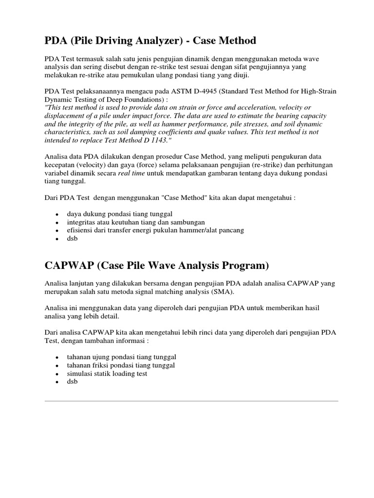 Langkah-Langkah Tes Pda | PDF