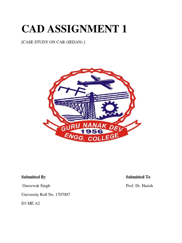 Cad Assignment 1 | PDF | Computer Aided Design | Software