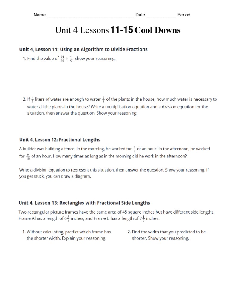 Lessons 11-15-1 | PDF