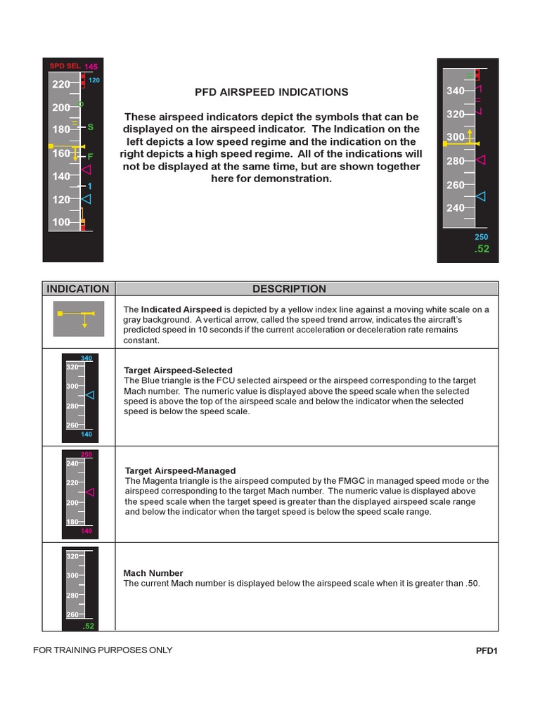 Legende PFD | PDF | Airspeed | Aerospace Engineering