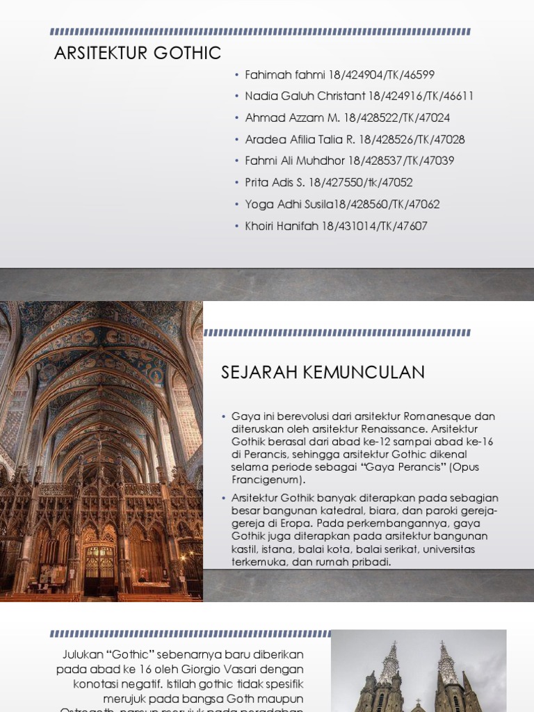Sejarah Arsitektur Gotik | PDF