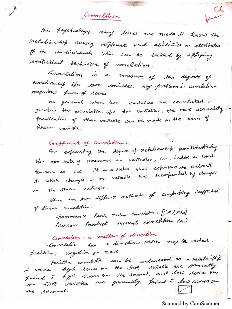 Pearson Method | PDF