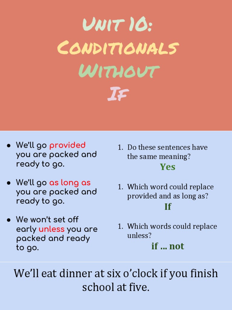 Conditionals Without If | PDF