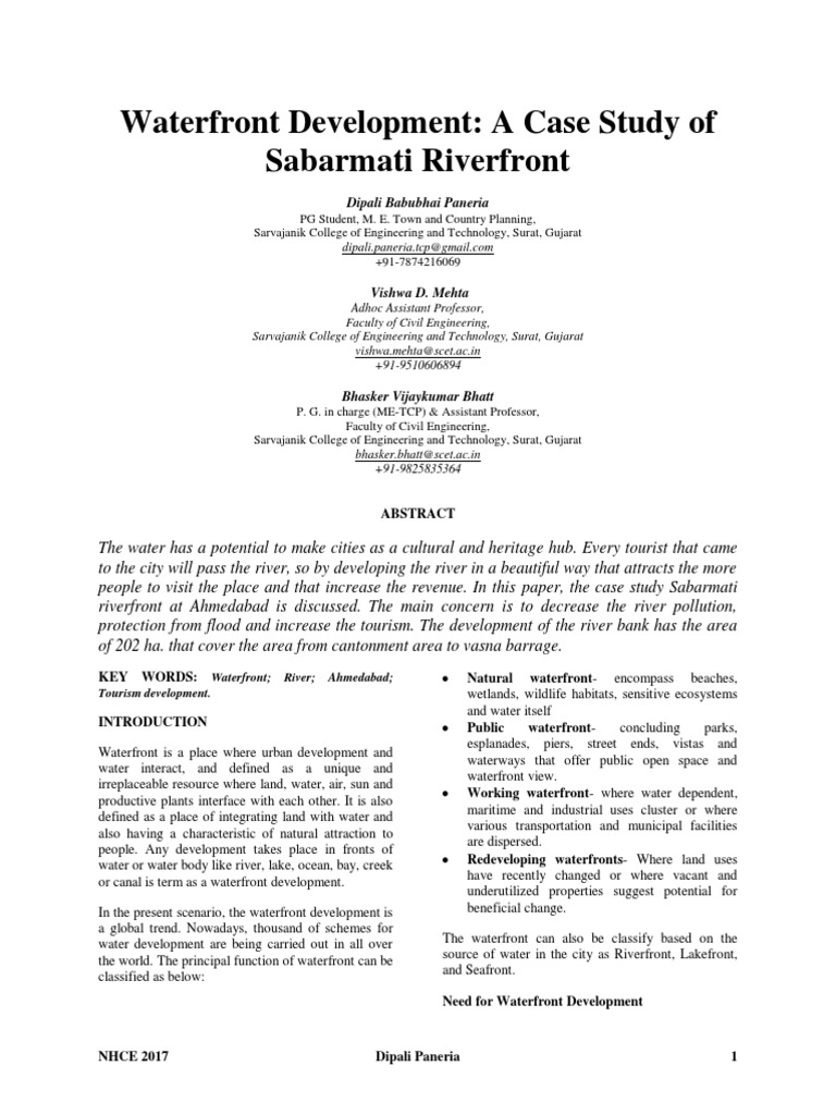 Waterfront Development A Case Study of S PDF | Download Free PDF | Nature