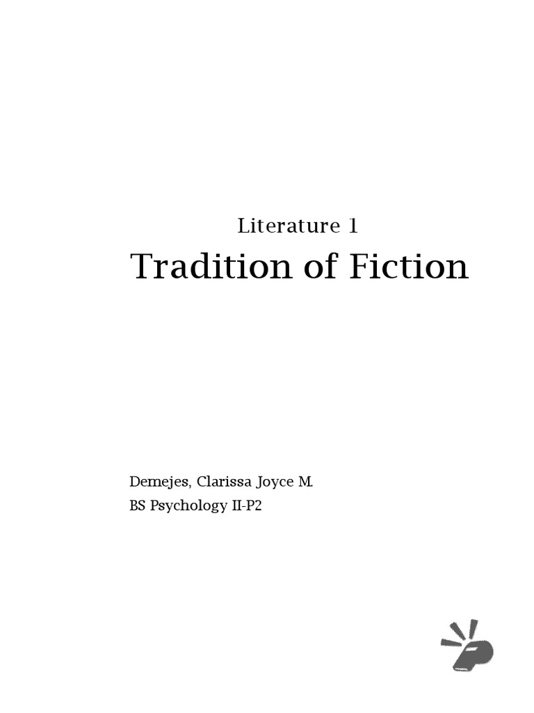 Tradition of Fiction: Literature 1 | PDF | General Fiction