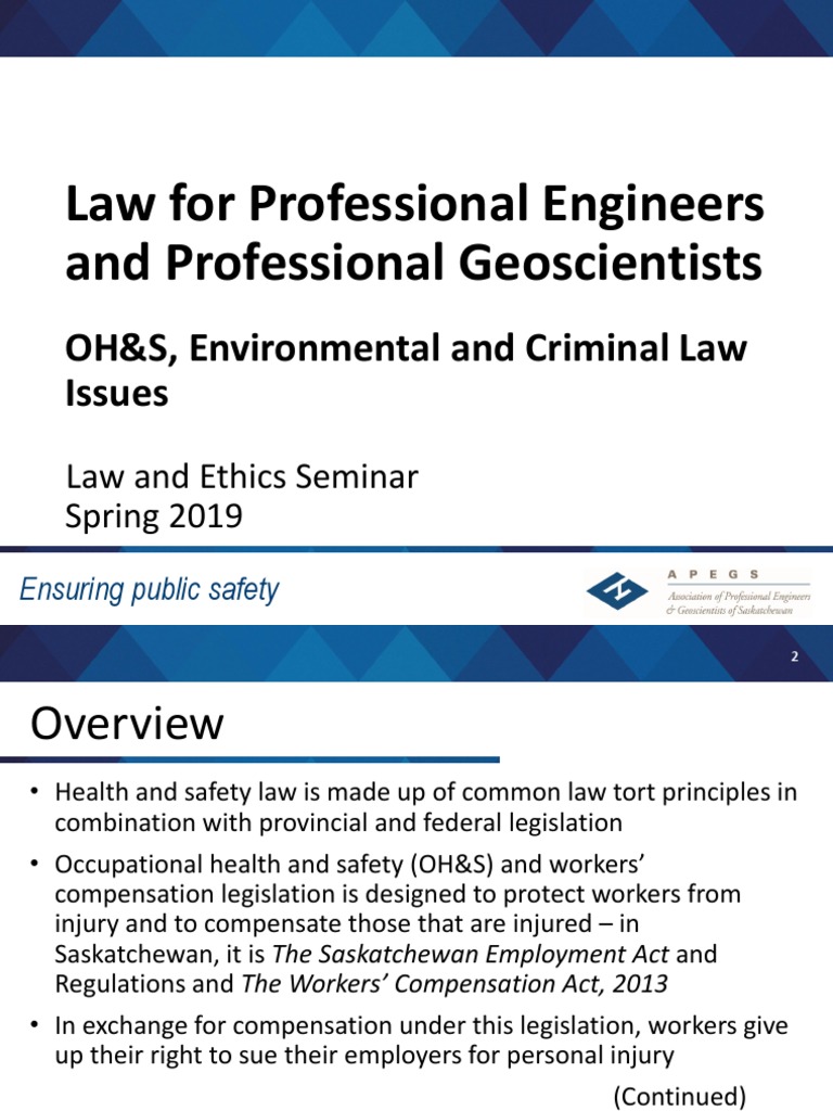 Law For Professional Engineers and Professional Geoscientists | PDF ...
