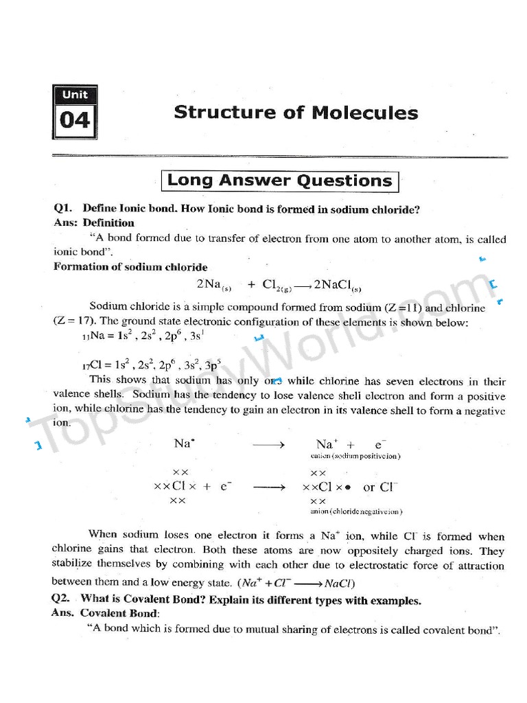 Chapter 4 Structure of Molecules | PDF
