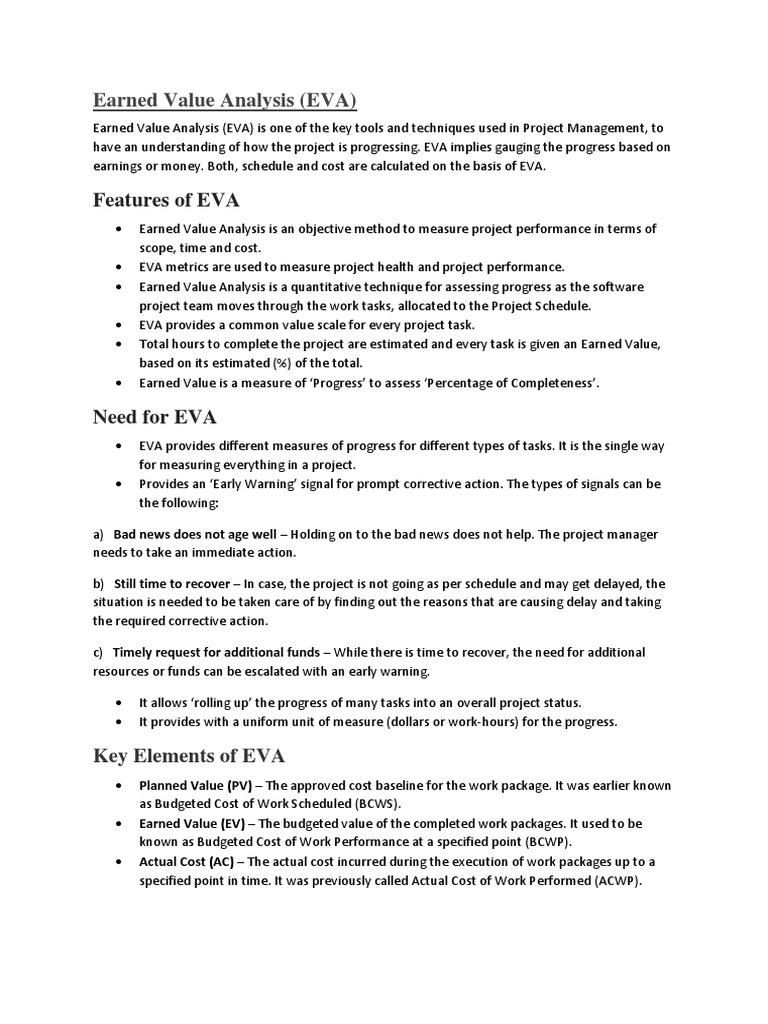 Earned Value Analysis | PDF | Business