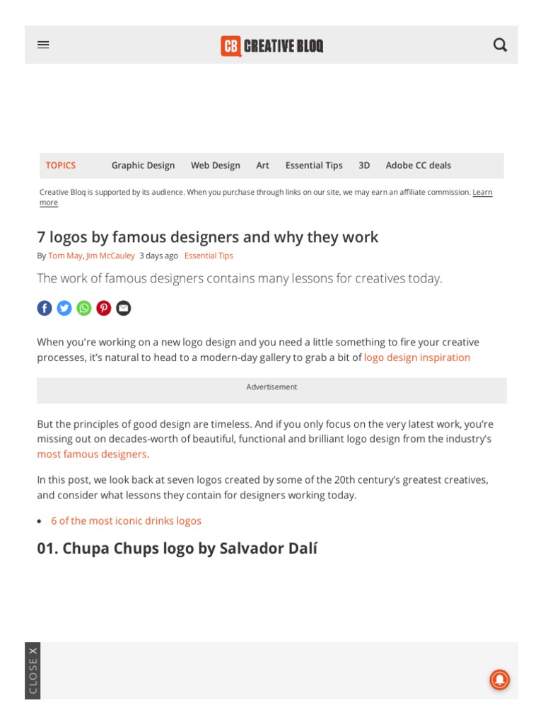 5 Logos by Famous Designers and Why They Work | PDF | Logos | Graphic ...