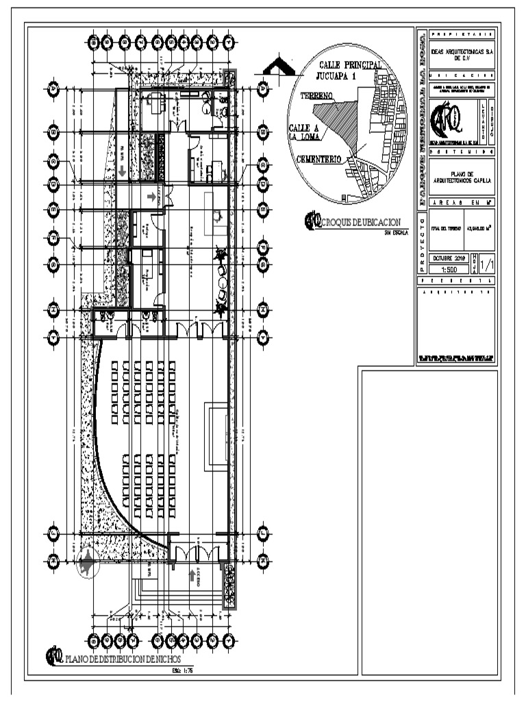 Plano Arquitectonico Capilla | PDF