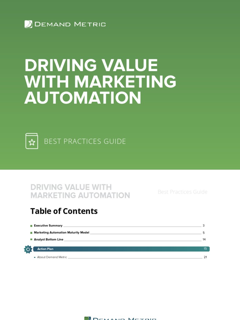 Driving Value With Marketing Automation Best Practices Guide | PDF ...