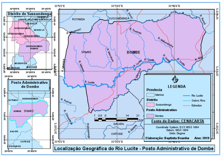 Mapa Enquadramento - Dombe PDF | PDF | Geodésia | Geomática