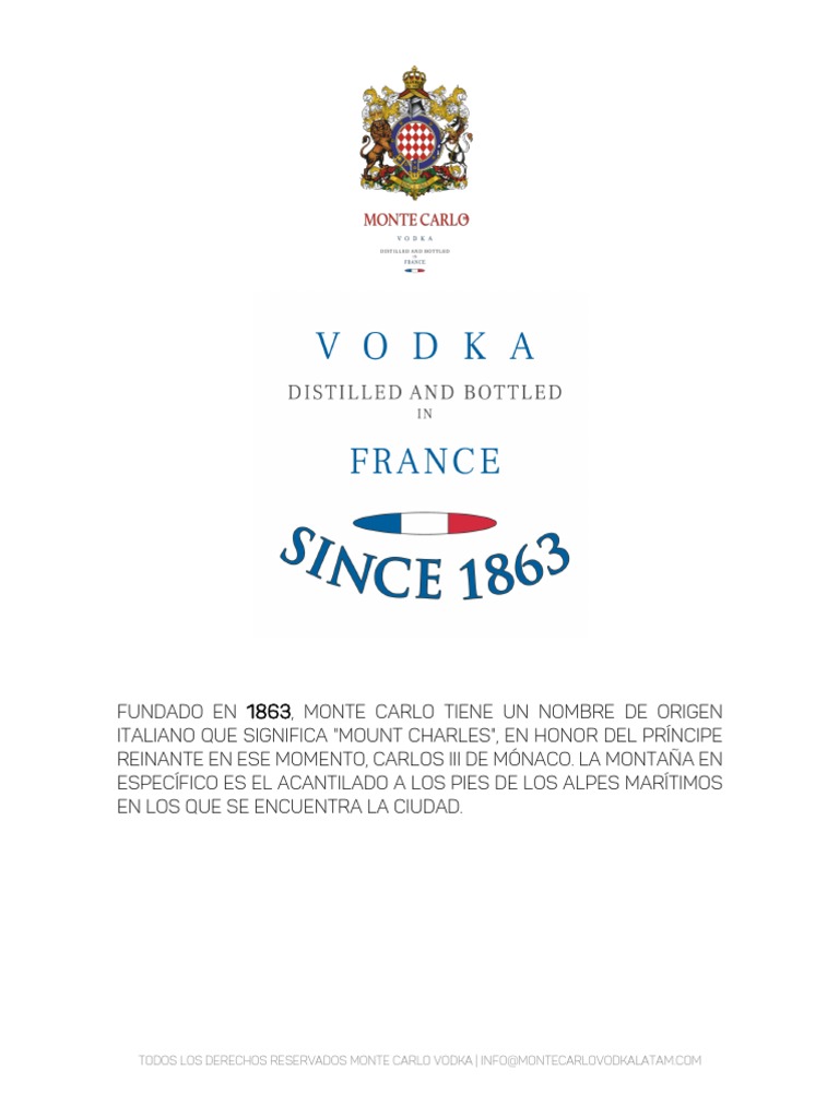 Monte Carlo Vodka Historia Revisado DVG Oct19 | PDF | Vodka | Mónaco