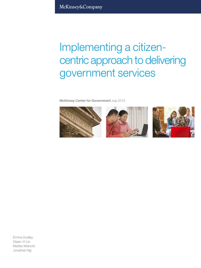 Implementing A Citizen Centric Approach To Delivering Government ...