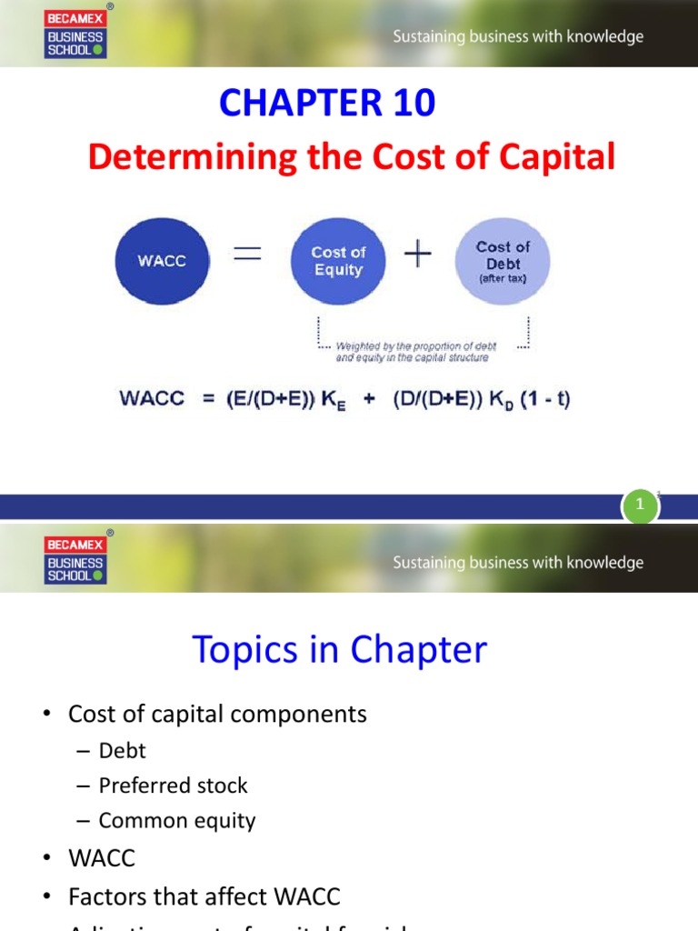 Ifm-Chapter 10 - Cost of Capital (Slide) | PDF | Cost Of Capital | Beta ...