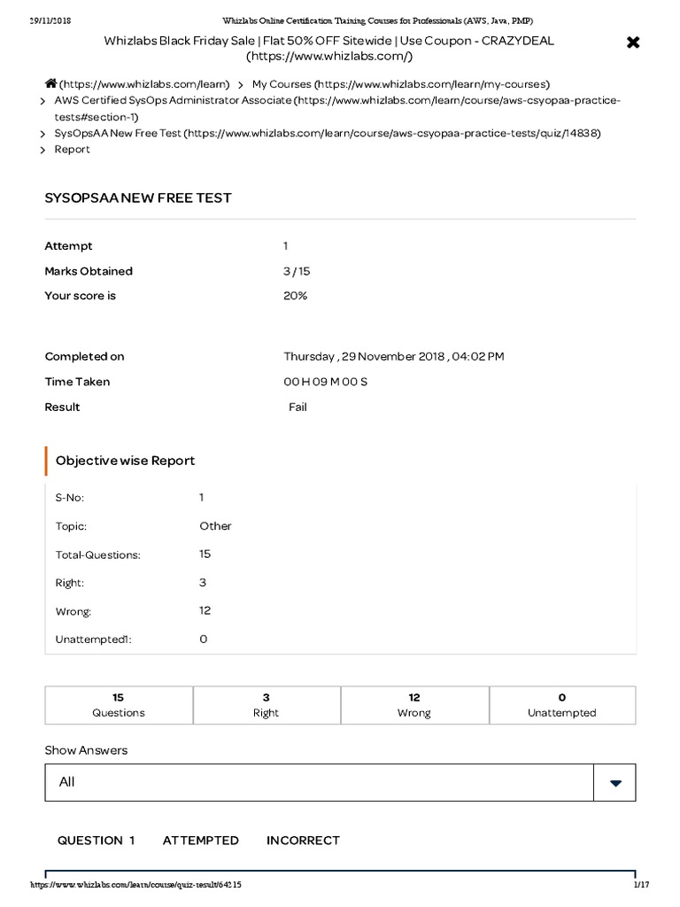 Whizlabs Online Certification Training Courses For Professionals (AWS ...