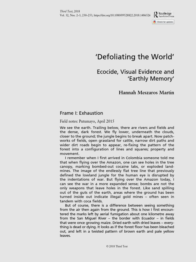Defoliating The World | PDF | Ayahuasca | Coca