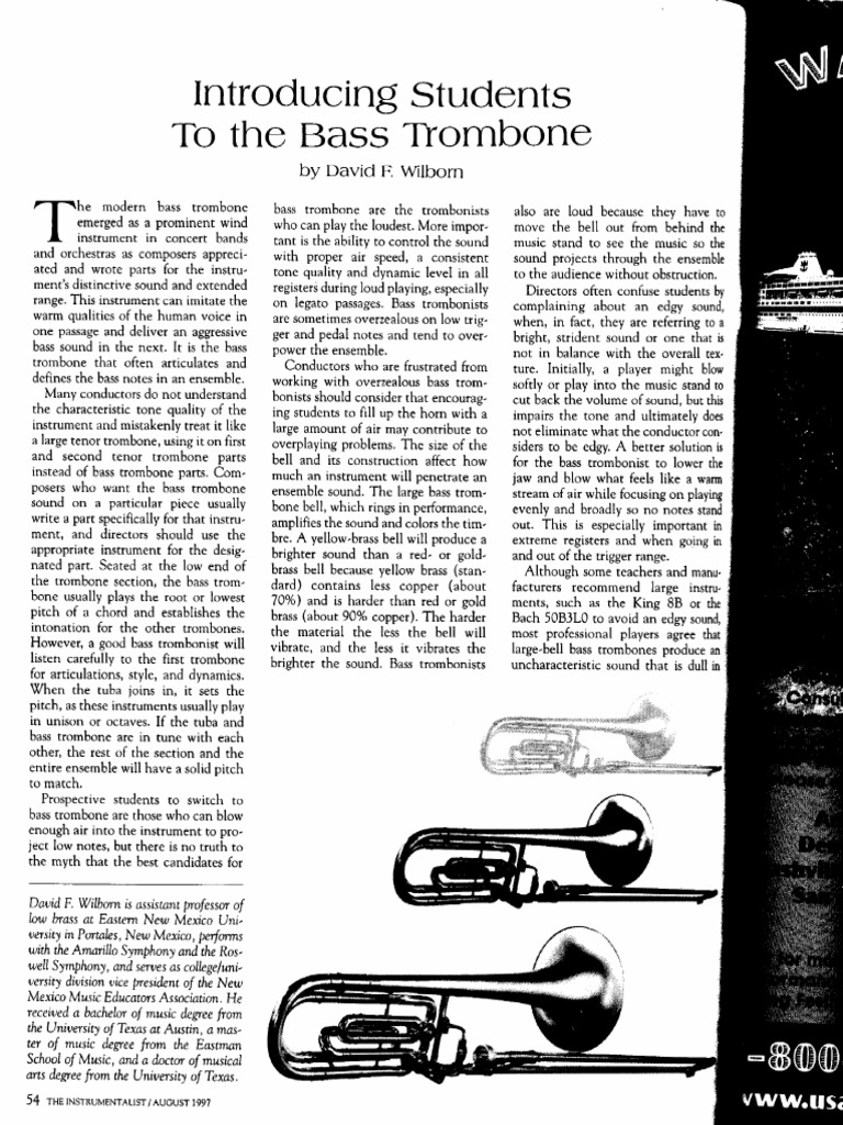 Trom Finally | PDF | Trombone | Brass Instruments